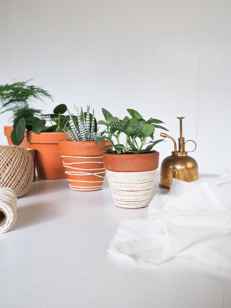 DIY : des cache-pots customisés avec de la corde - Lili in wonderland